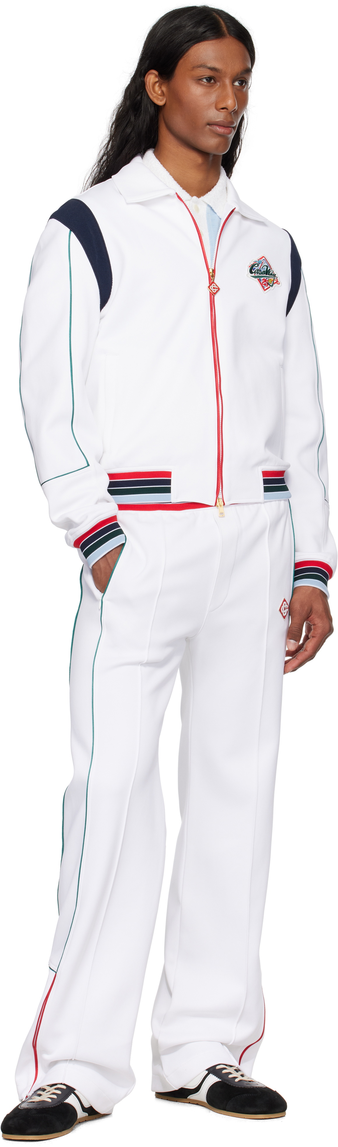 Casablanca White 'Casa Way' Sports Jacket Casablanca