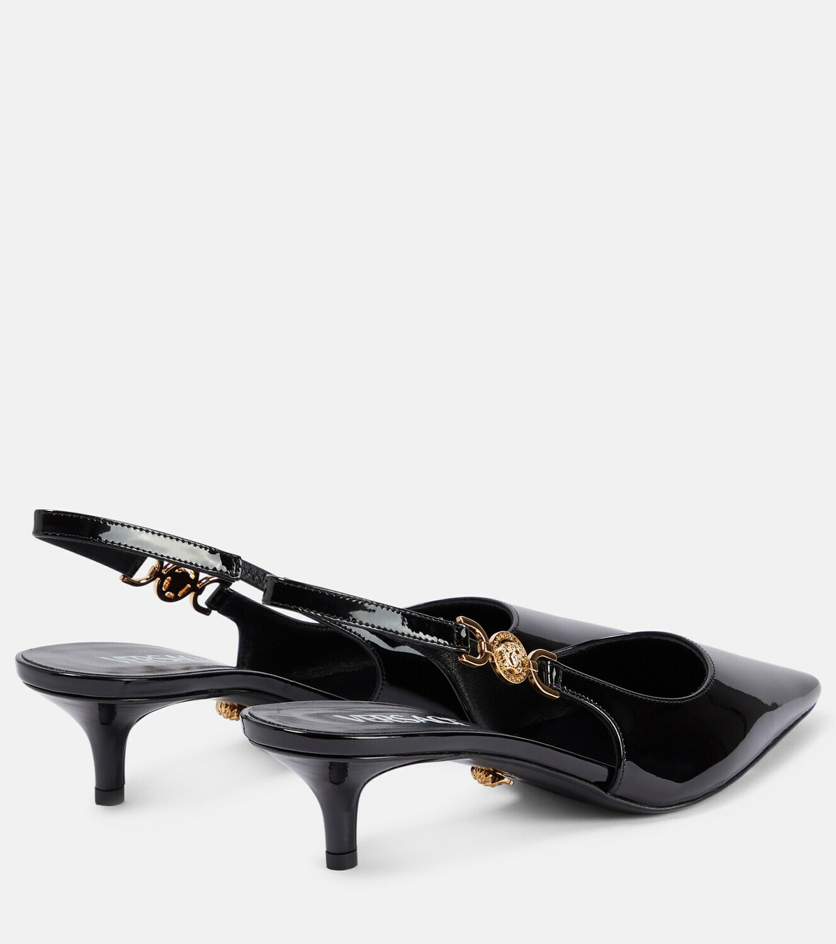 Versace Patent leather slingback pumps Versace