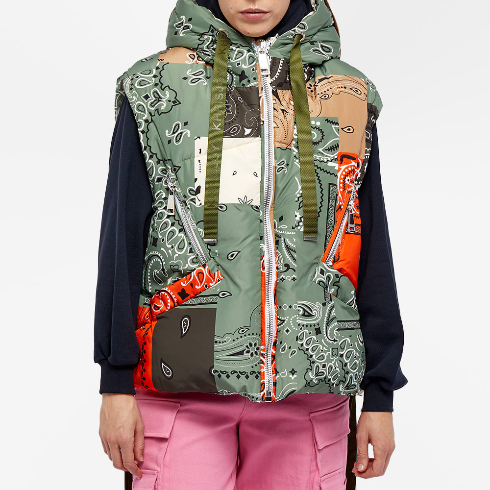 Khrisjoy Women's Vest In Patch Bandana in Orange Butter Khrisjoy