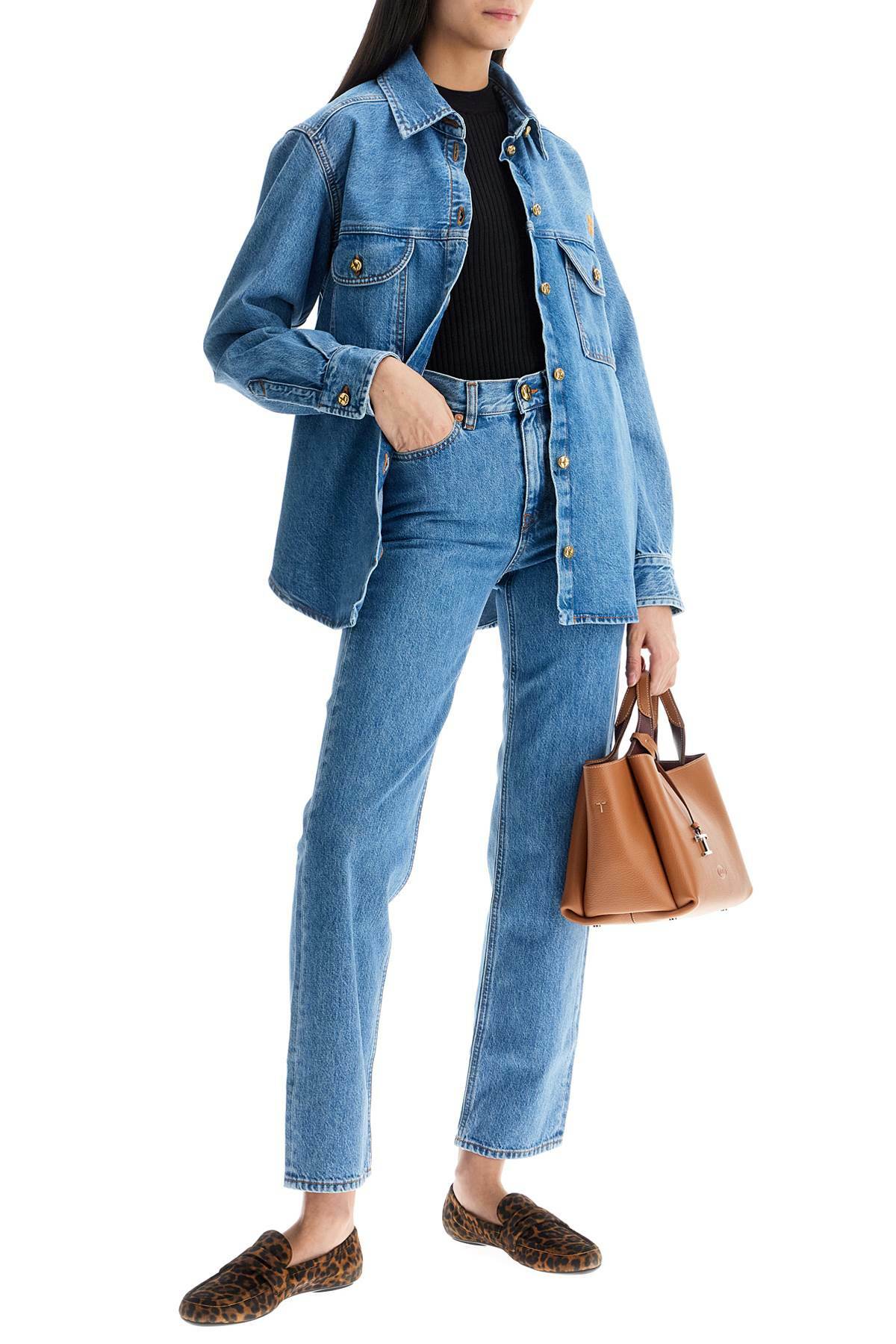 BLAZE MILANO light blue cotton jeans with distinctive embroidery Blue ...