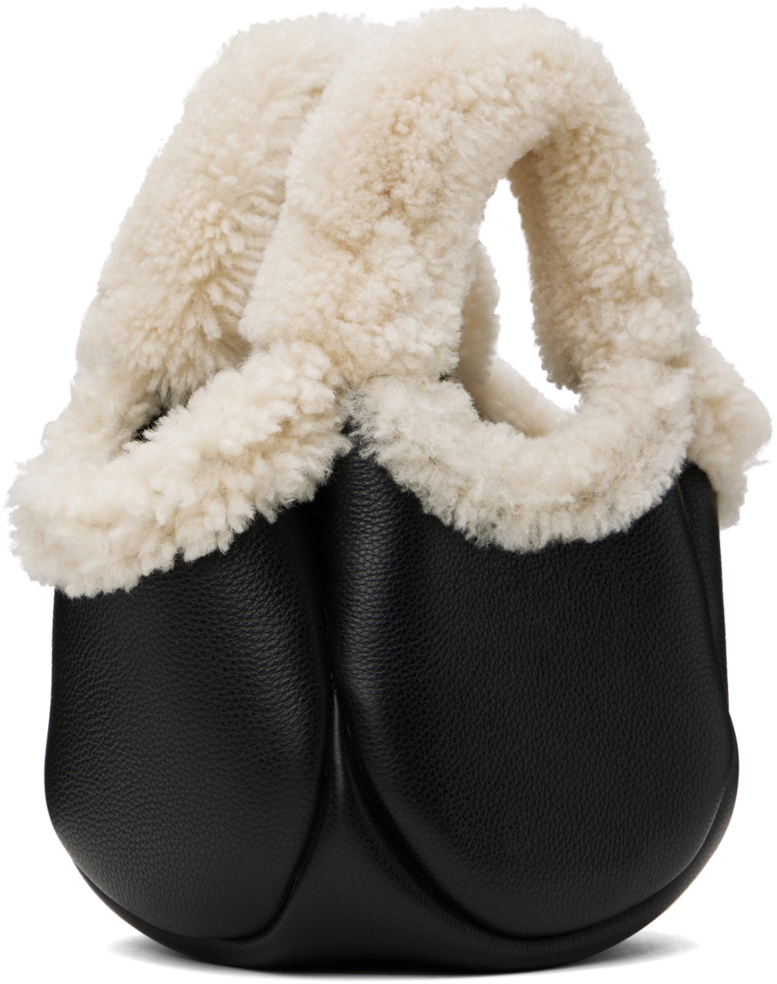 Coperni Black Shearling Mini Bucket Swipe Bag Coperni