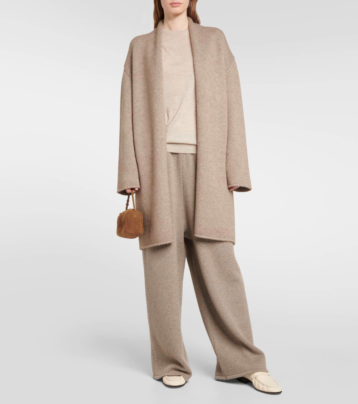 The Row 90s suede shoulder bag The Row