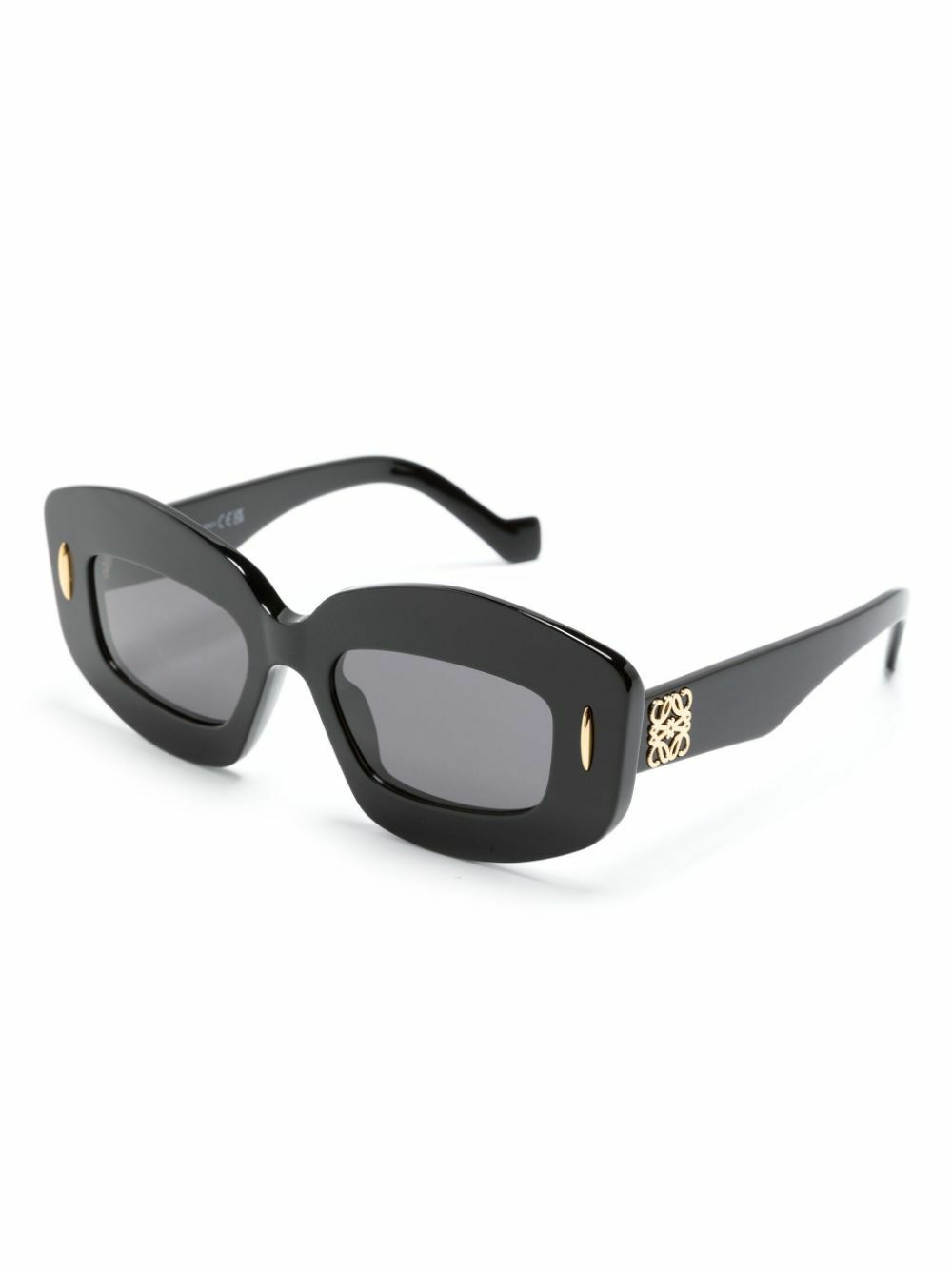 LOEWE EYEWEAR Black Screen Geometric-Frame Sunglasses Loewe