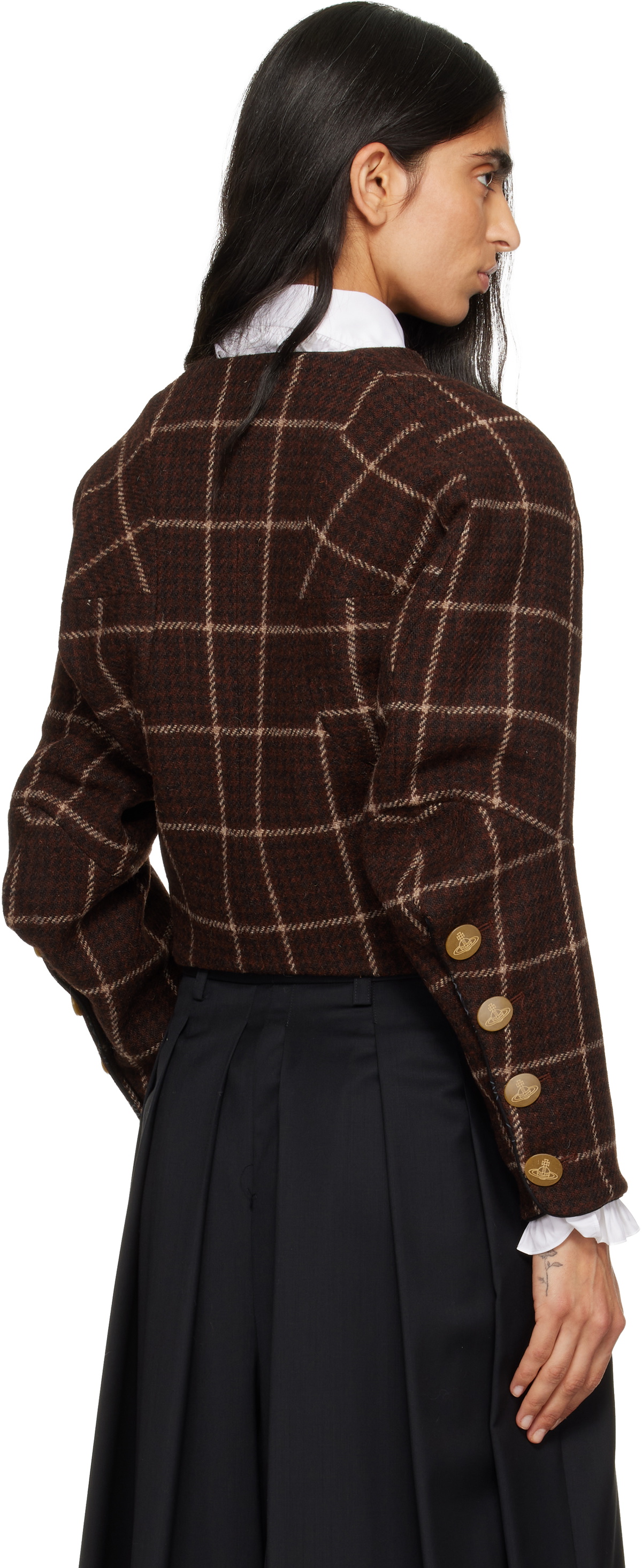 Vivienne Westwood Brown Pourpoint Jacket Vivienne Westwood