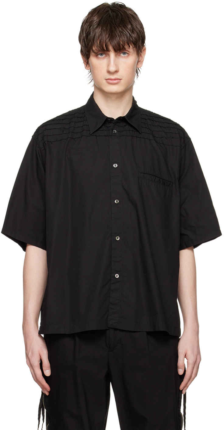 Undercoverism Black Saddle Shoulder Shirt Undercoverism