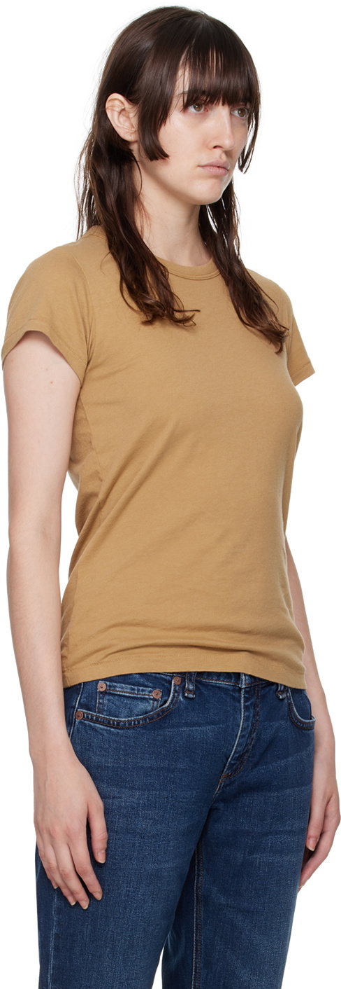 rag & bone Beige Garment Dye T-Shirt Rag and Bone