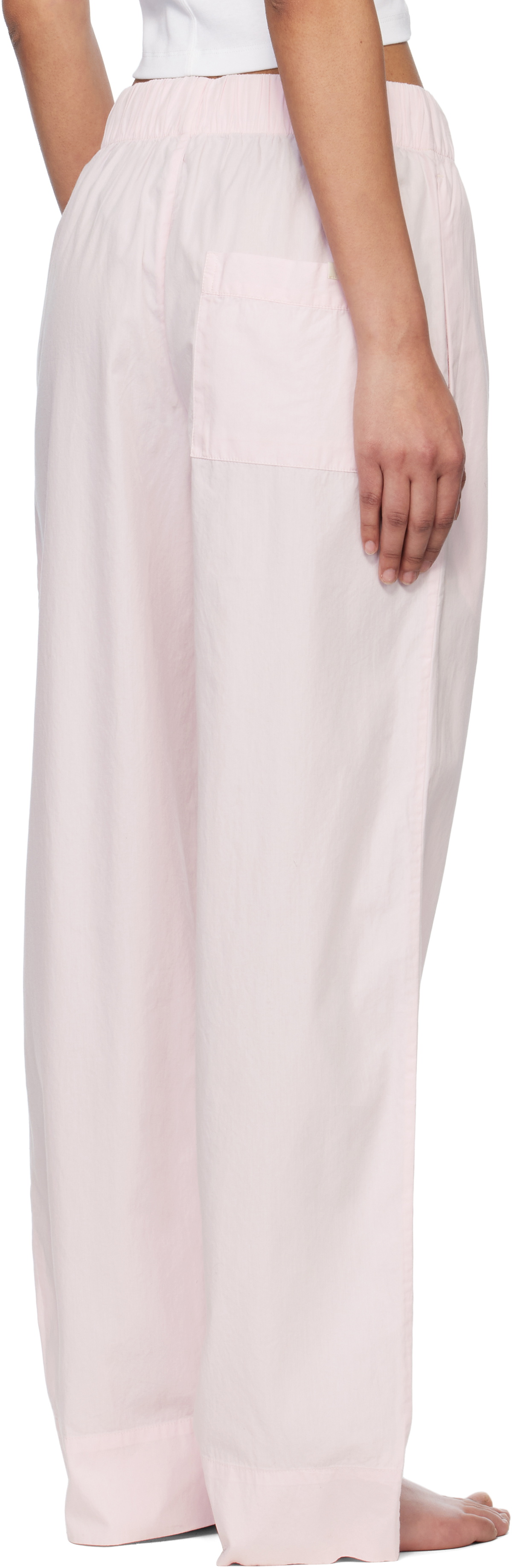 Tekla Pink Poplin Pyjama Pants Tekla Fabrics