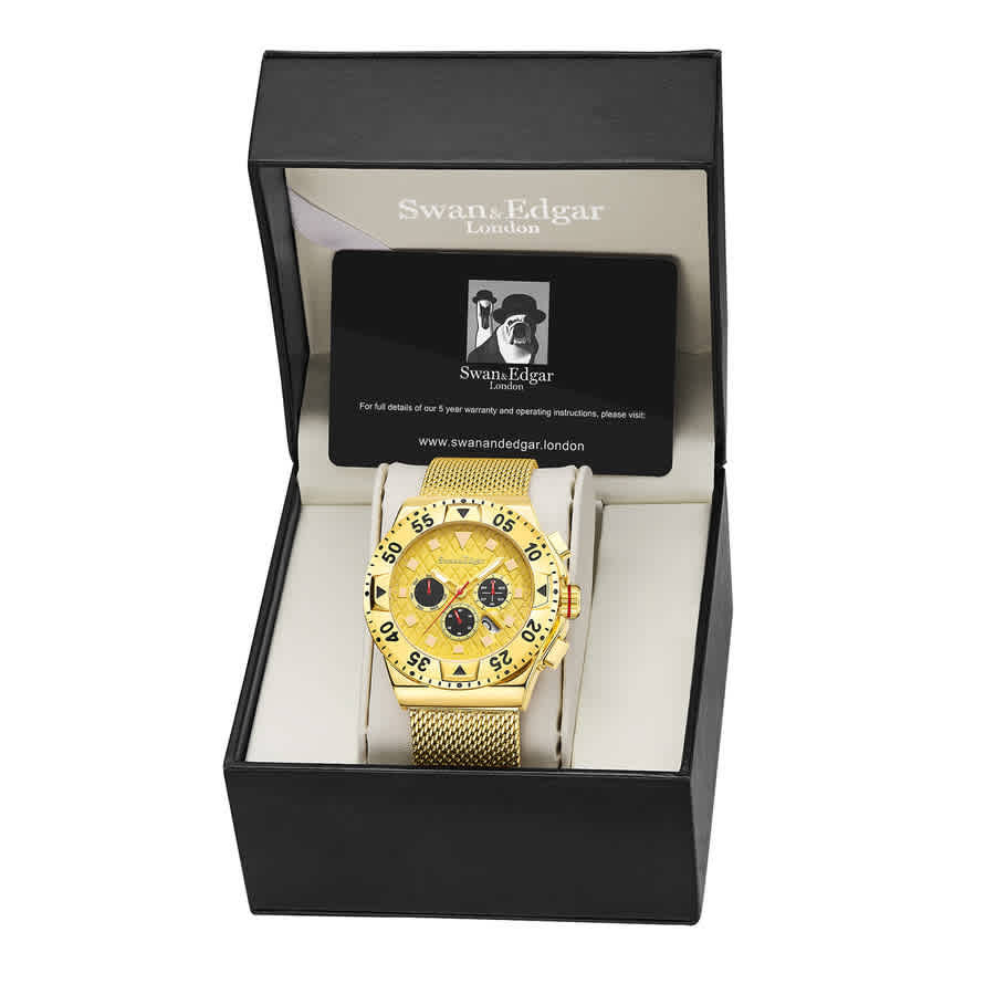 Swan & Edgar Distinction Automatic Gold Dial Mens Watch SE1522 Swan & Edgar