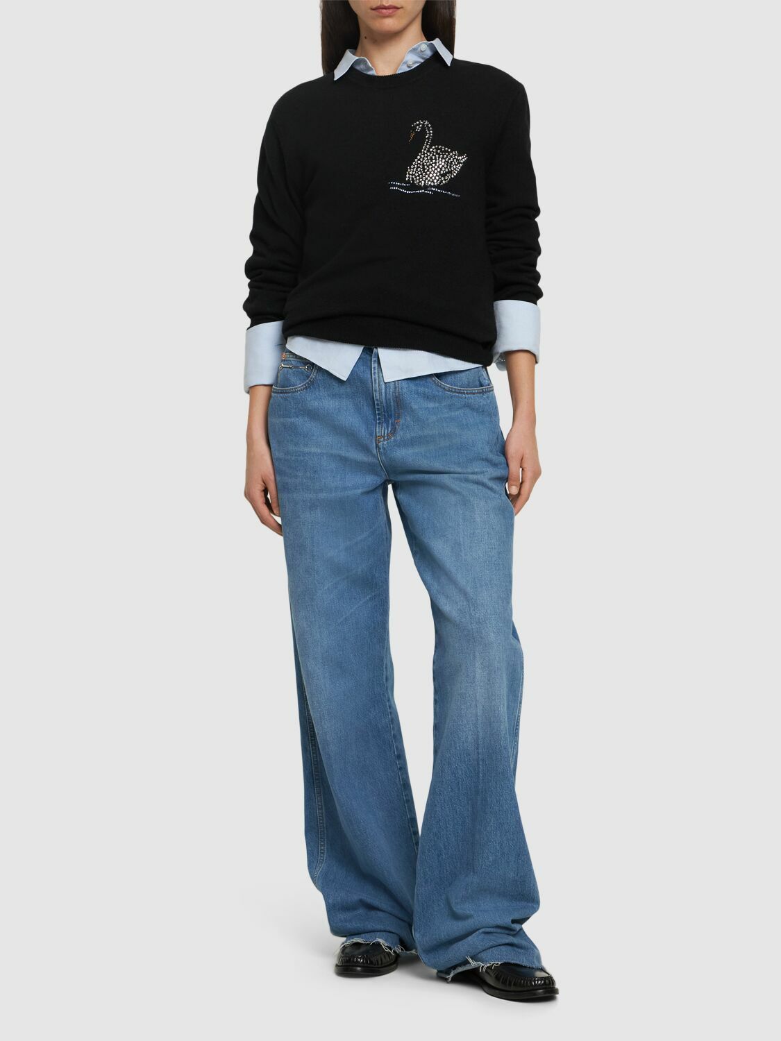 MSGM Embroidered Crewneck Sweater MSGM