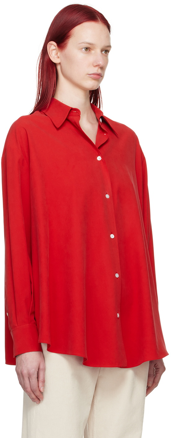 The Row Red Andra Shirt The Row
