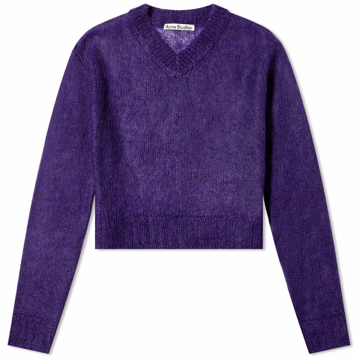 Acne Studios Women's Kosma Double Mohair Knit in Dark Purple Acne Studios
