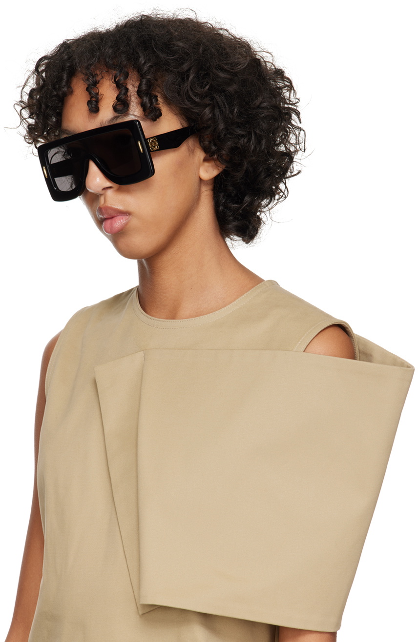 LOEWE Black Anagram Mask Sunglasses Loewe