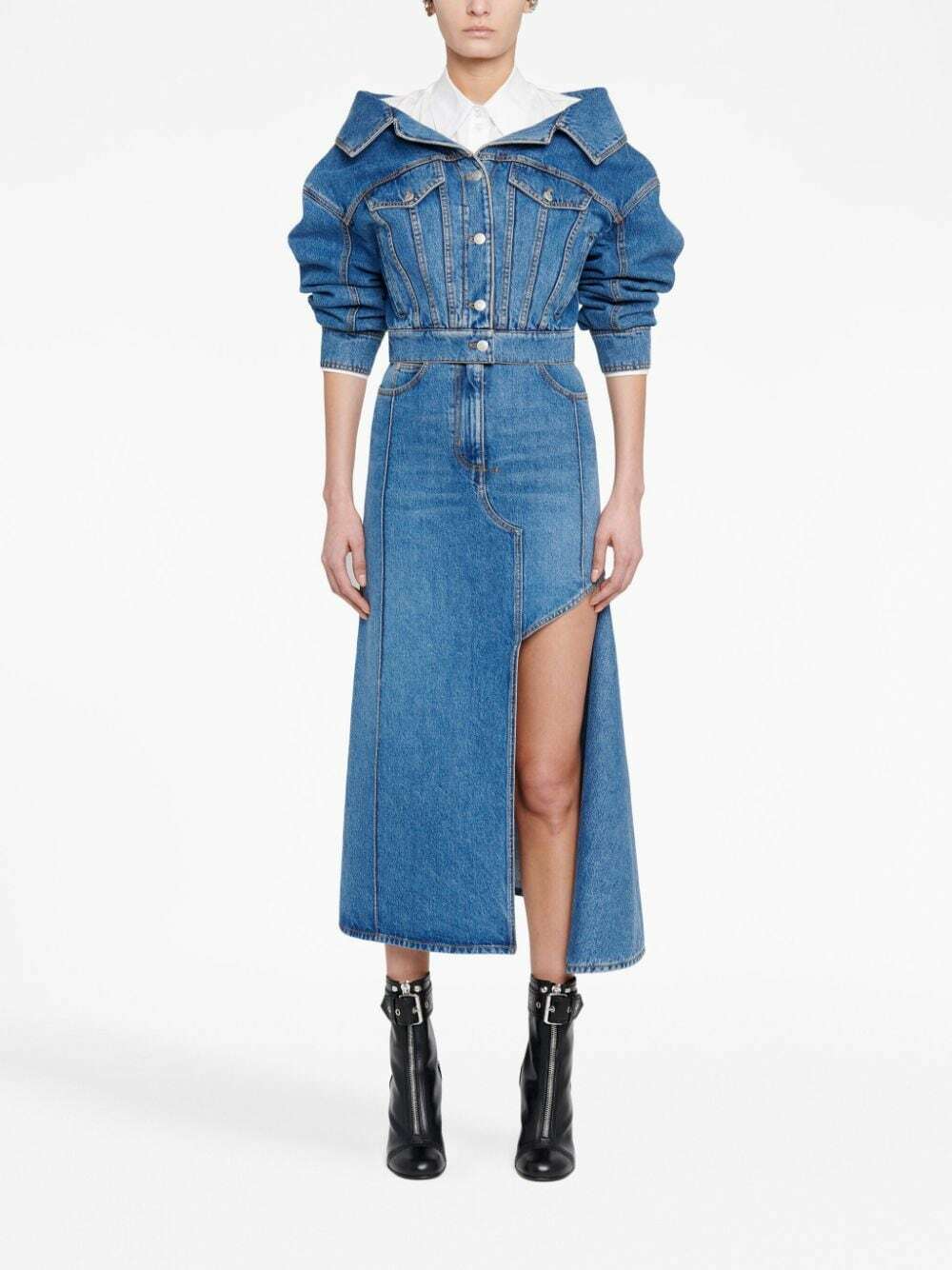 Alexander Mcqueen Denim Skirt