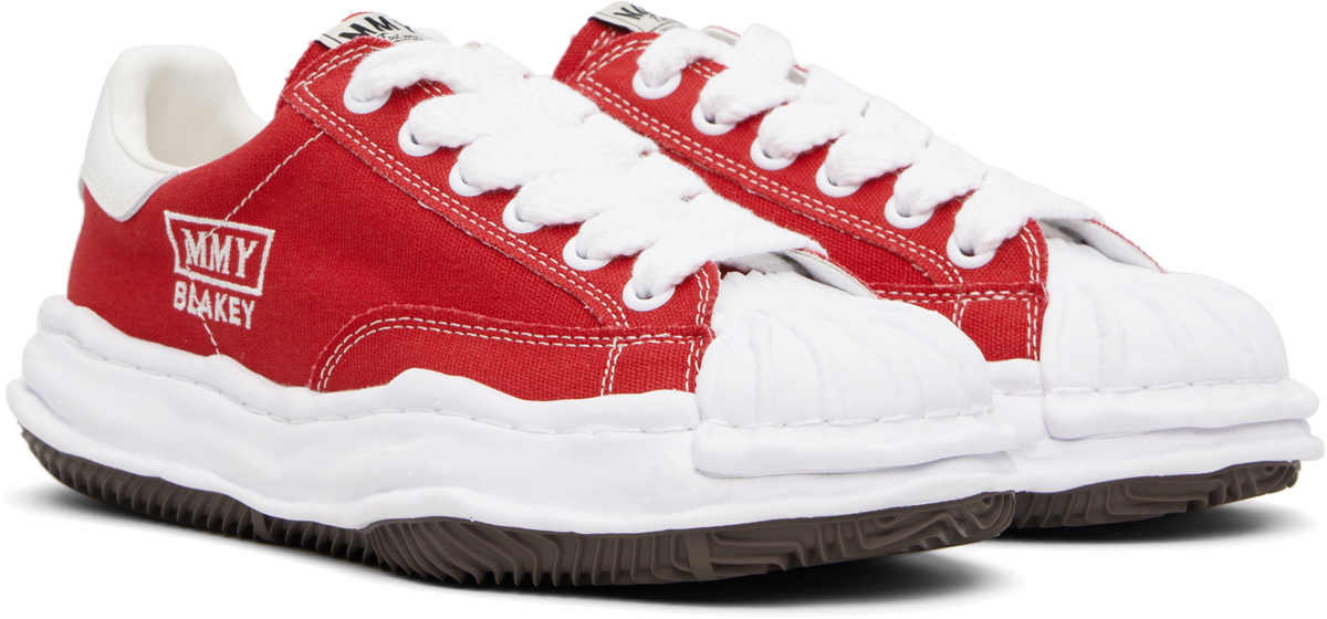 Maison MIHARA YASUHIRO Red 'Blakey' OG Sole Canvas Sneakers Maison ...
