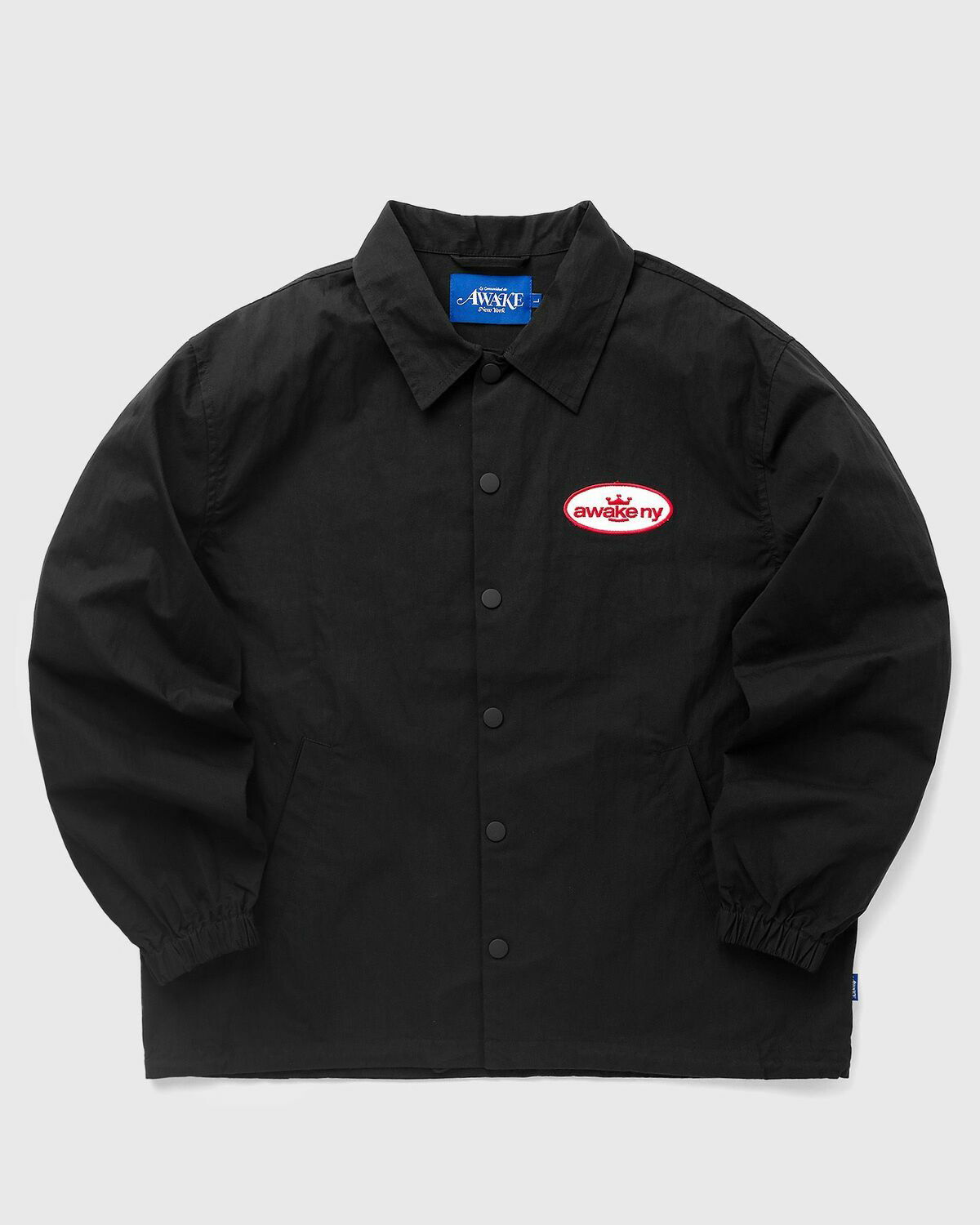 Awake King Logo Twill Coaches Jacket Black Overshirts Awake NY