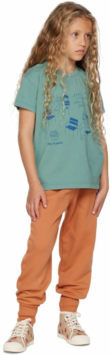 TINYCOTTONS Kids Orange 'Tiny' Lounge Pants TINYCOTTONS