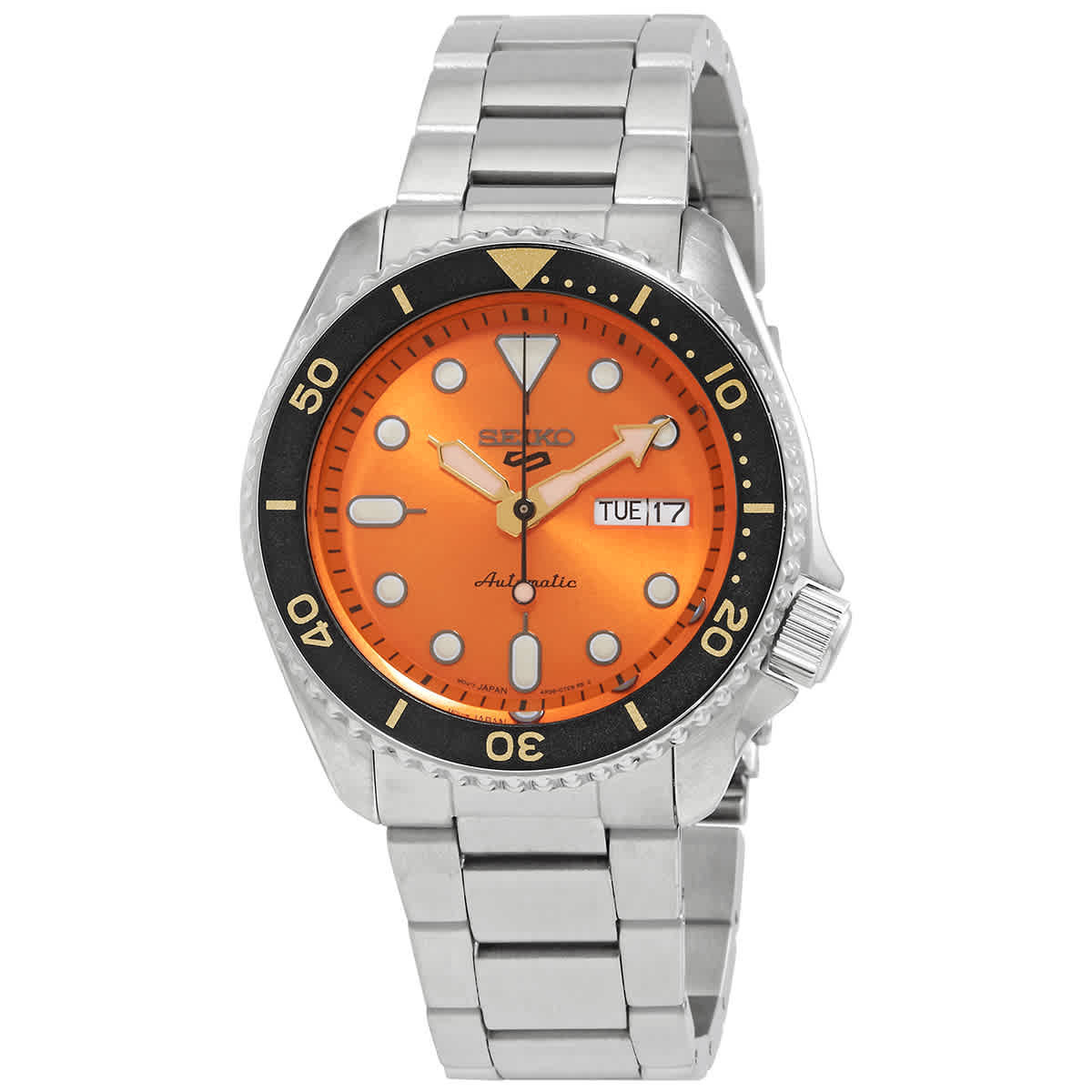 Seiko 5 Automatic Orange Dial Mens Watch SRPD59 Seiko