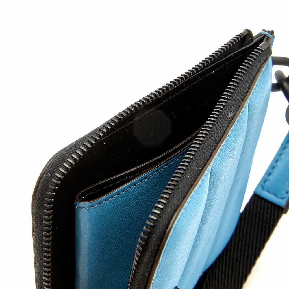 Moncler Men's Flat Small Wallet in Blue Moncler