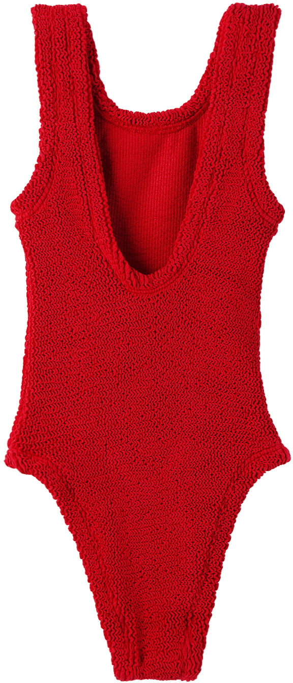 Hunza G Baby Red Classic One-Piece Swimsuit Hunza G