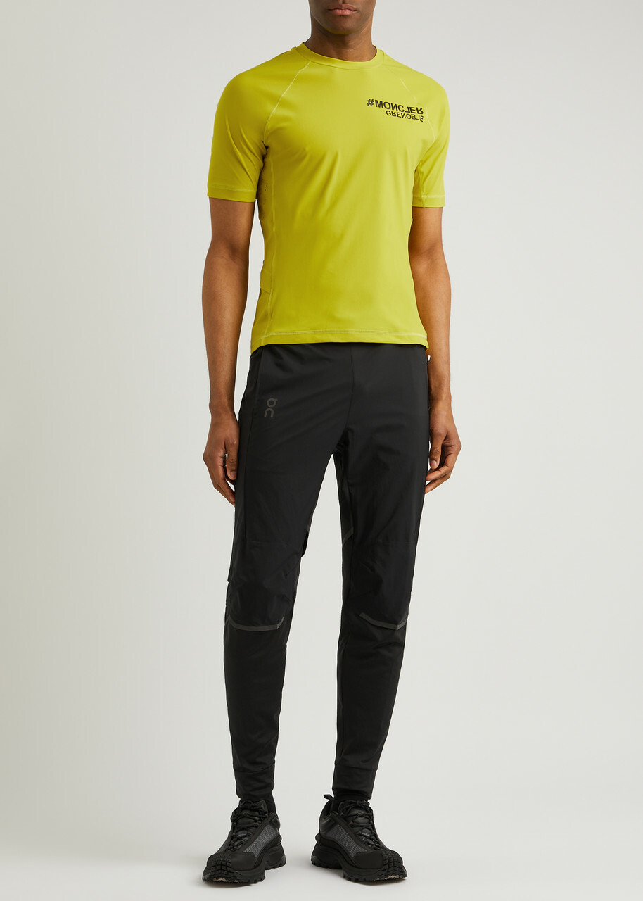 Moncler Grenoble Day-Namic Logo Stretch-jersey T-shirt Yellow Moncler ...