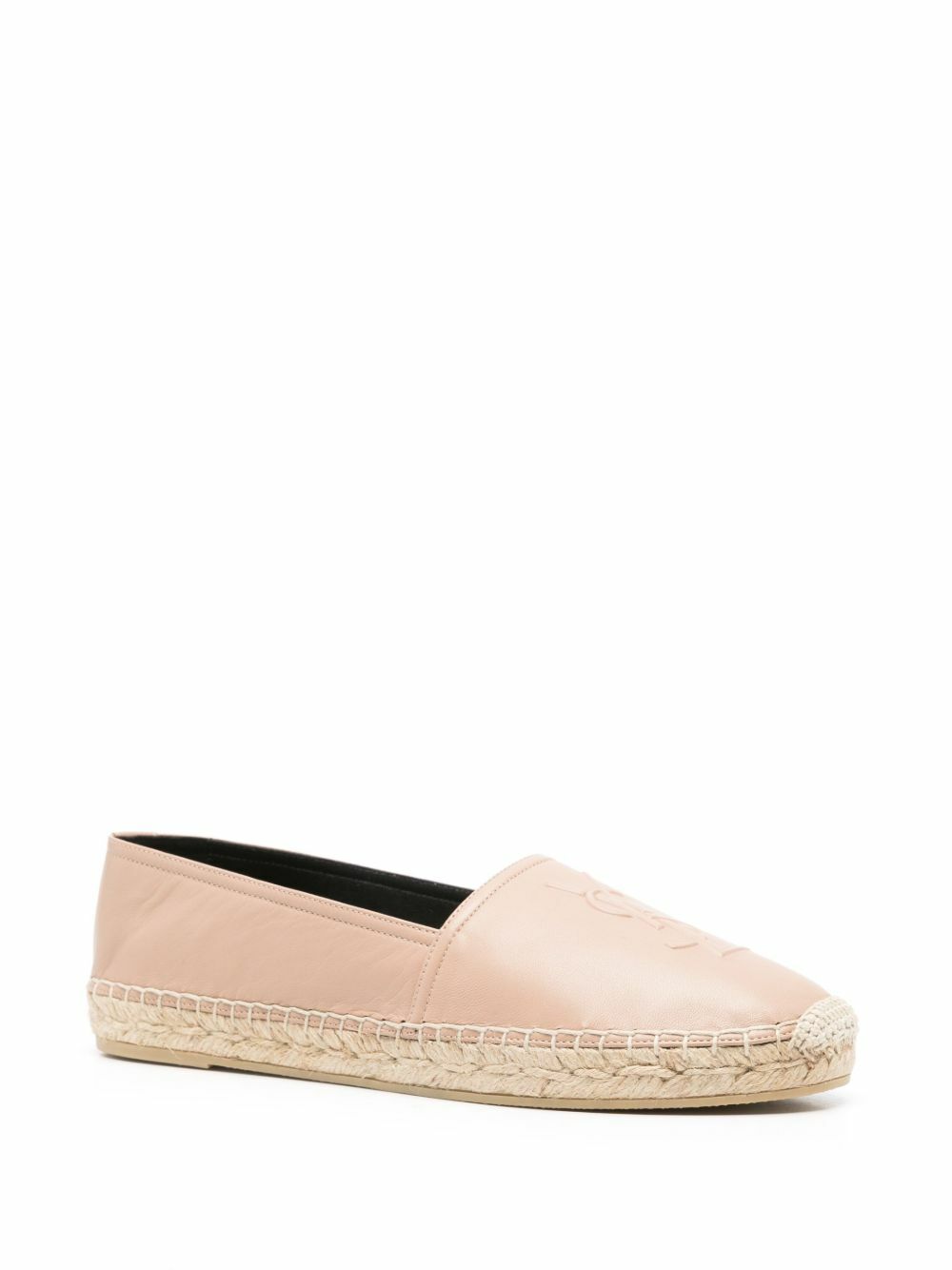 Saint Laurent Pink Embossed Logo Espadrilles Saint Laurent