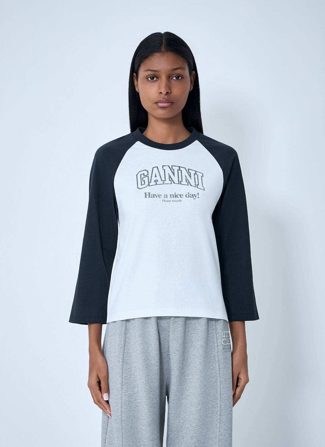 GANNI Logo Motif T-Shirt GANNI