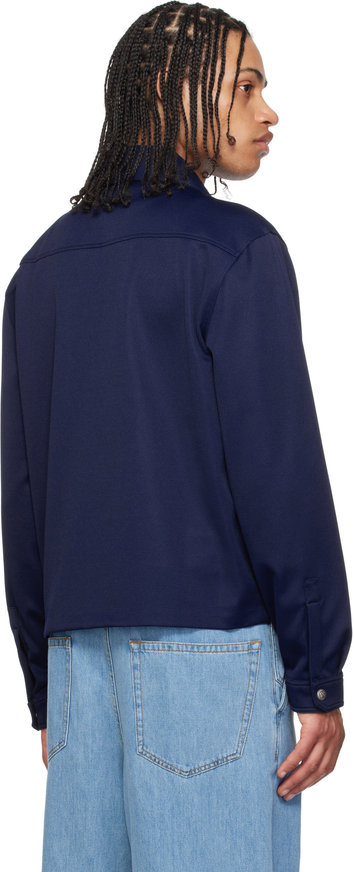 Palm Angels Navy Suit Track Jacket Palm Angels