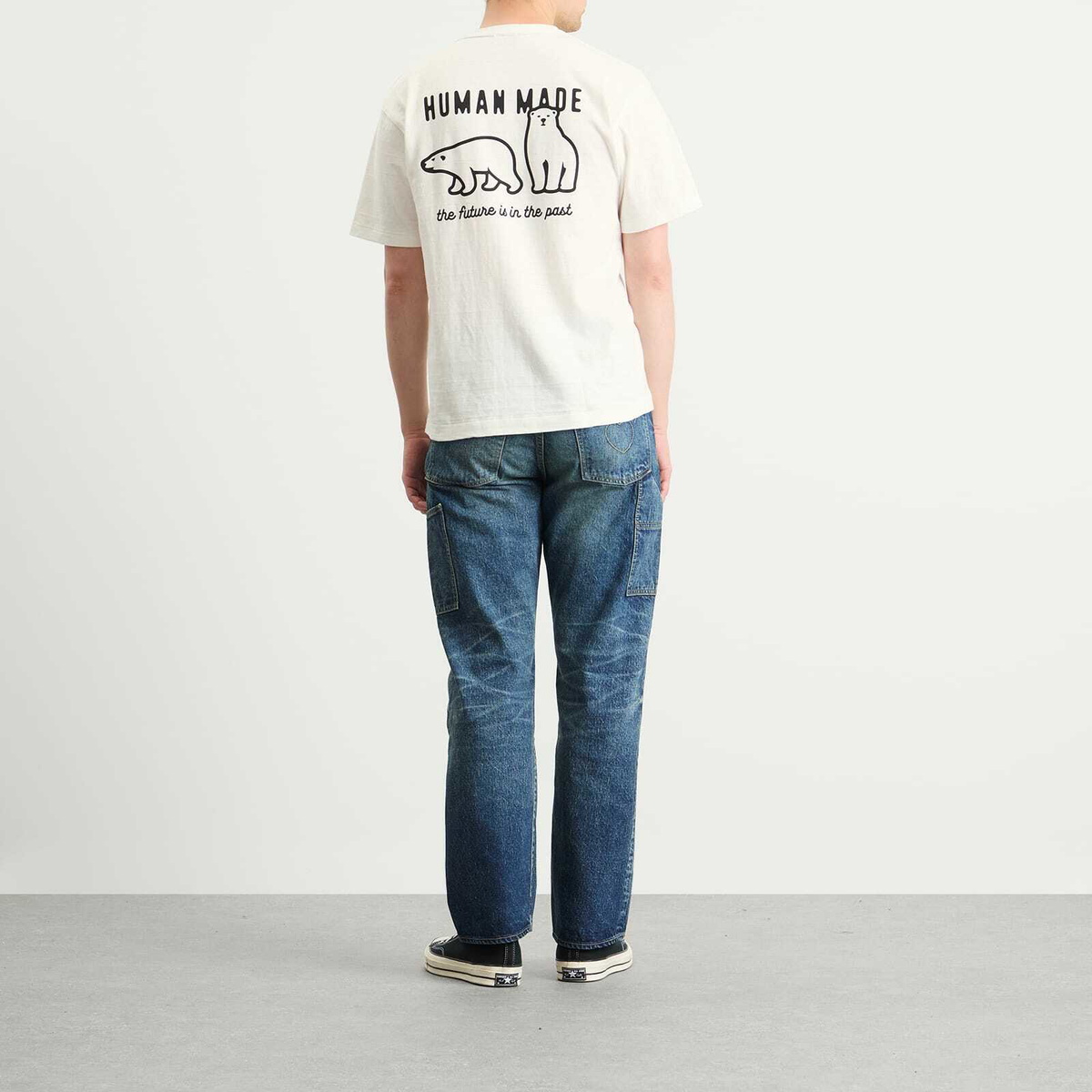Human Made Men's Small Heart Polar Bear T-Shirt in White Human Made