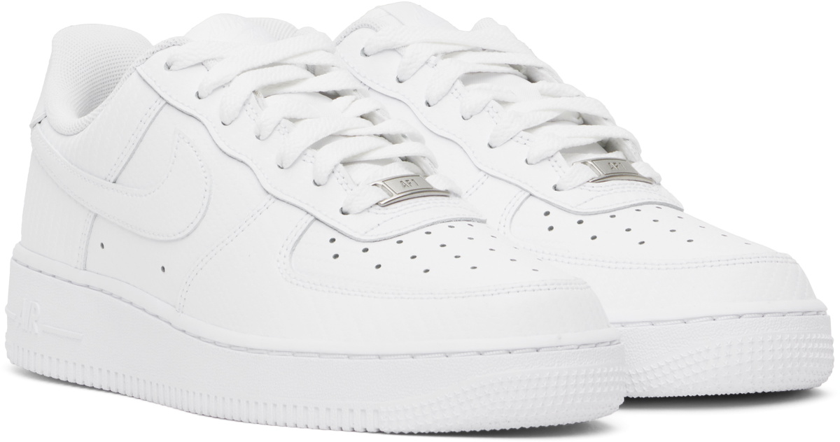 Nike White Air Force 1 '07 Texture Sneakers Nike