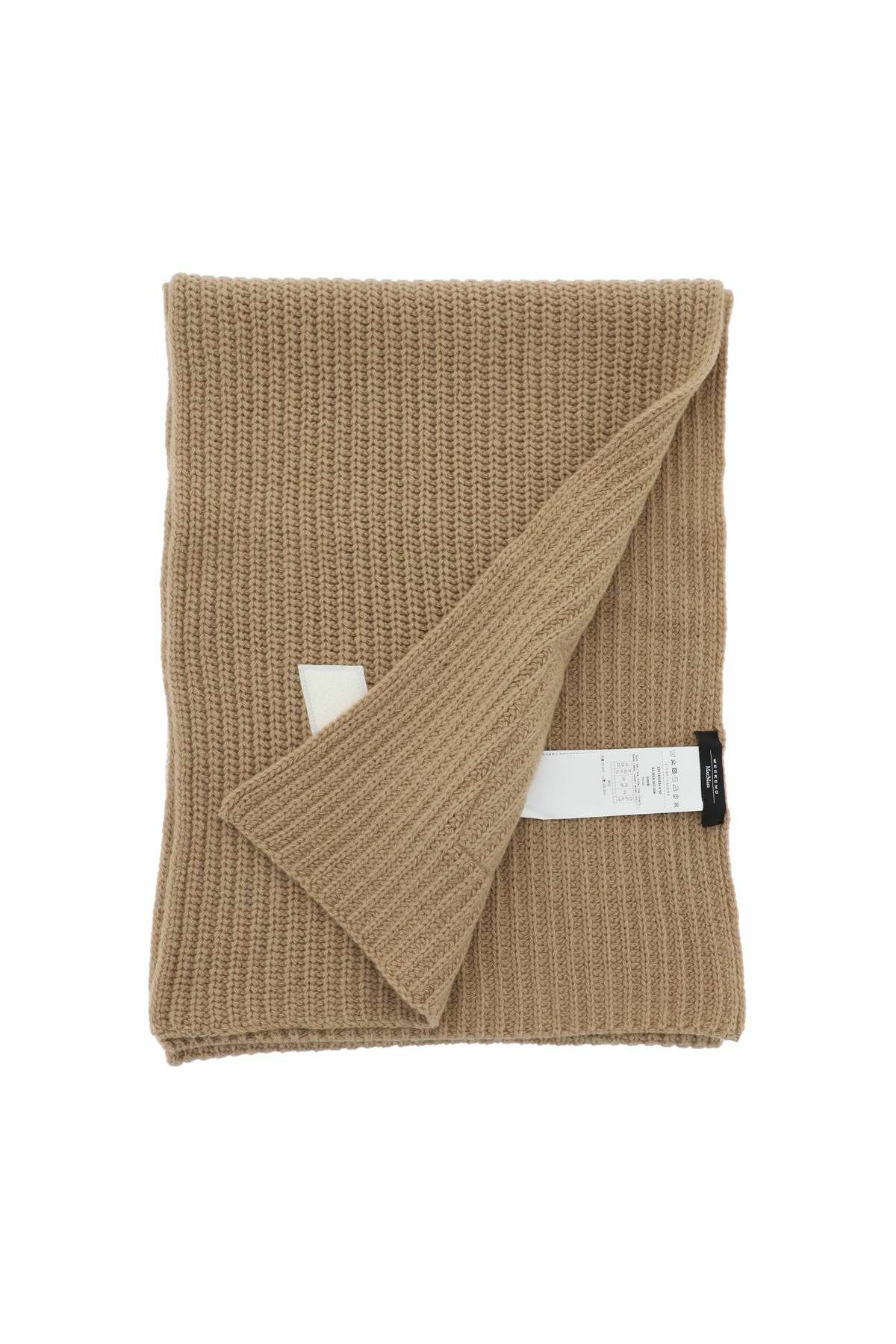 WEEKEND MAX MARA virgin wool scarf Beige Weekend Max Mara