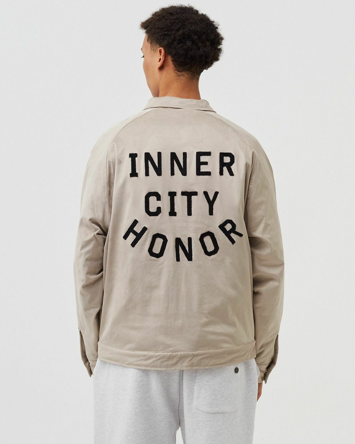 Honor The Gift Sueded Band Jacket Beige Overshirts Honor the Gift