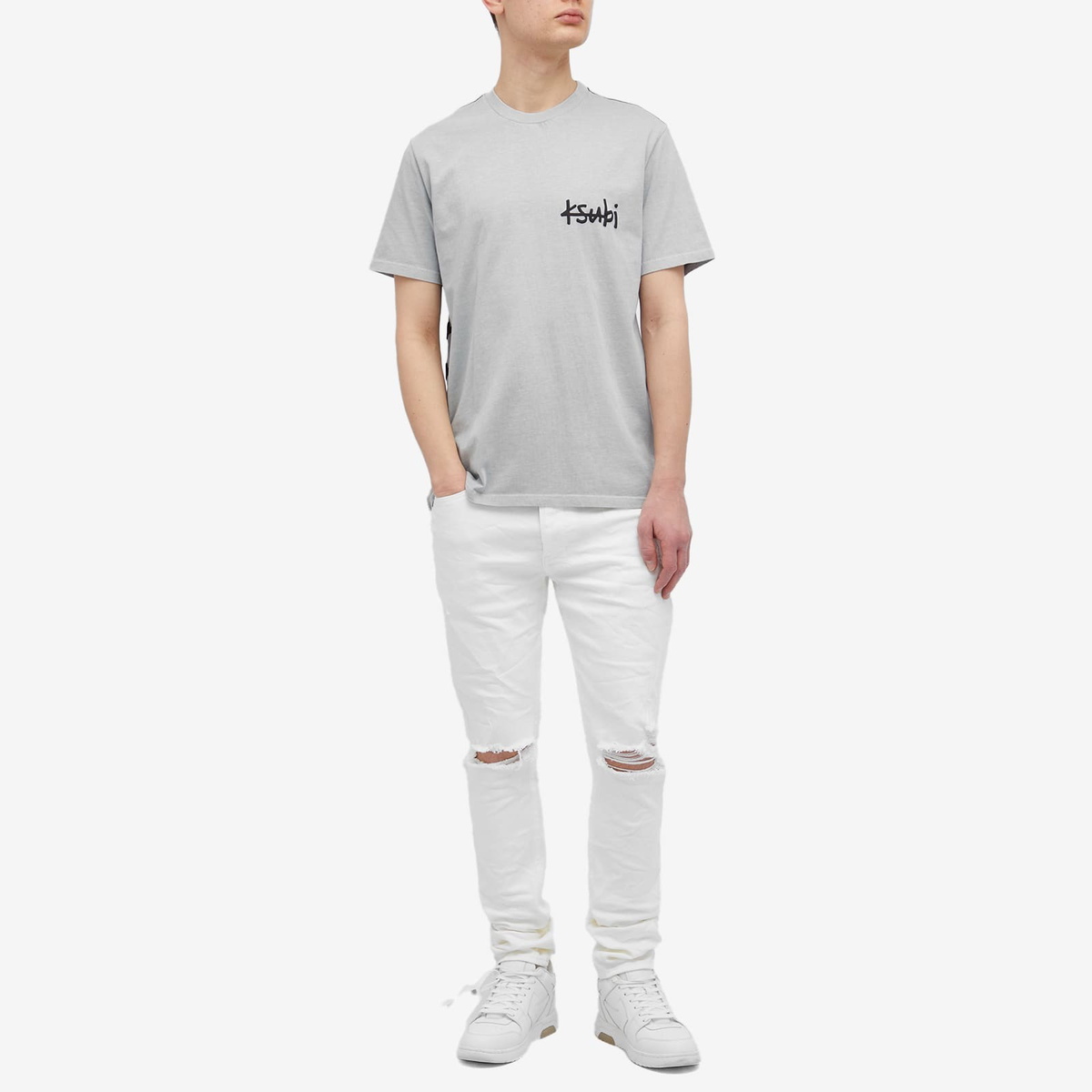 Ksubi Men's Lock Up Kash T-Shirt in Grey Ksubi