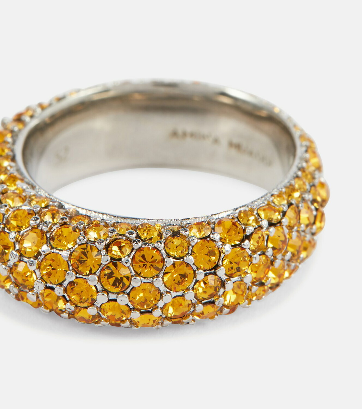 Amina Muaddi - Cameron crystal-embellished ring Amina Muaddi