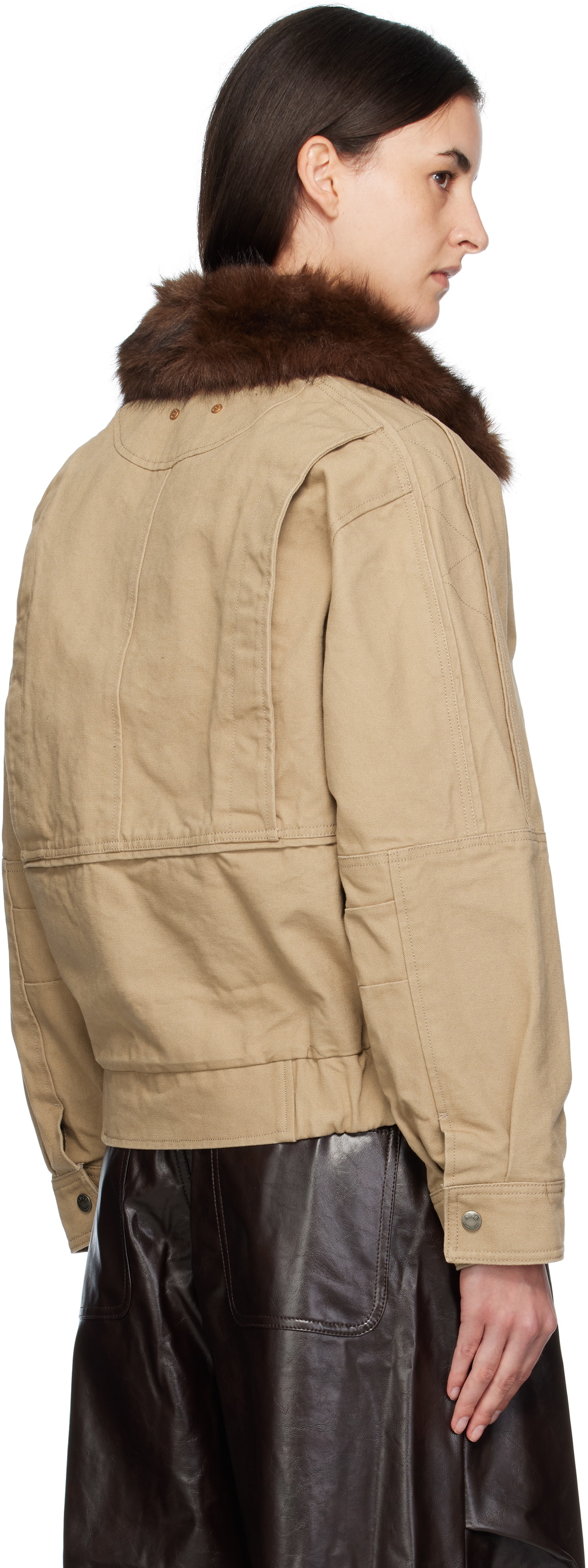 Andersson Bell Beige Ortega Washed Cotton Jacket Andersson Bell