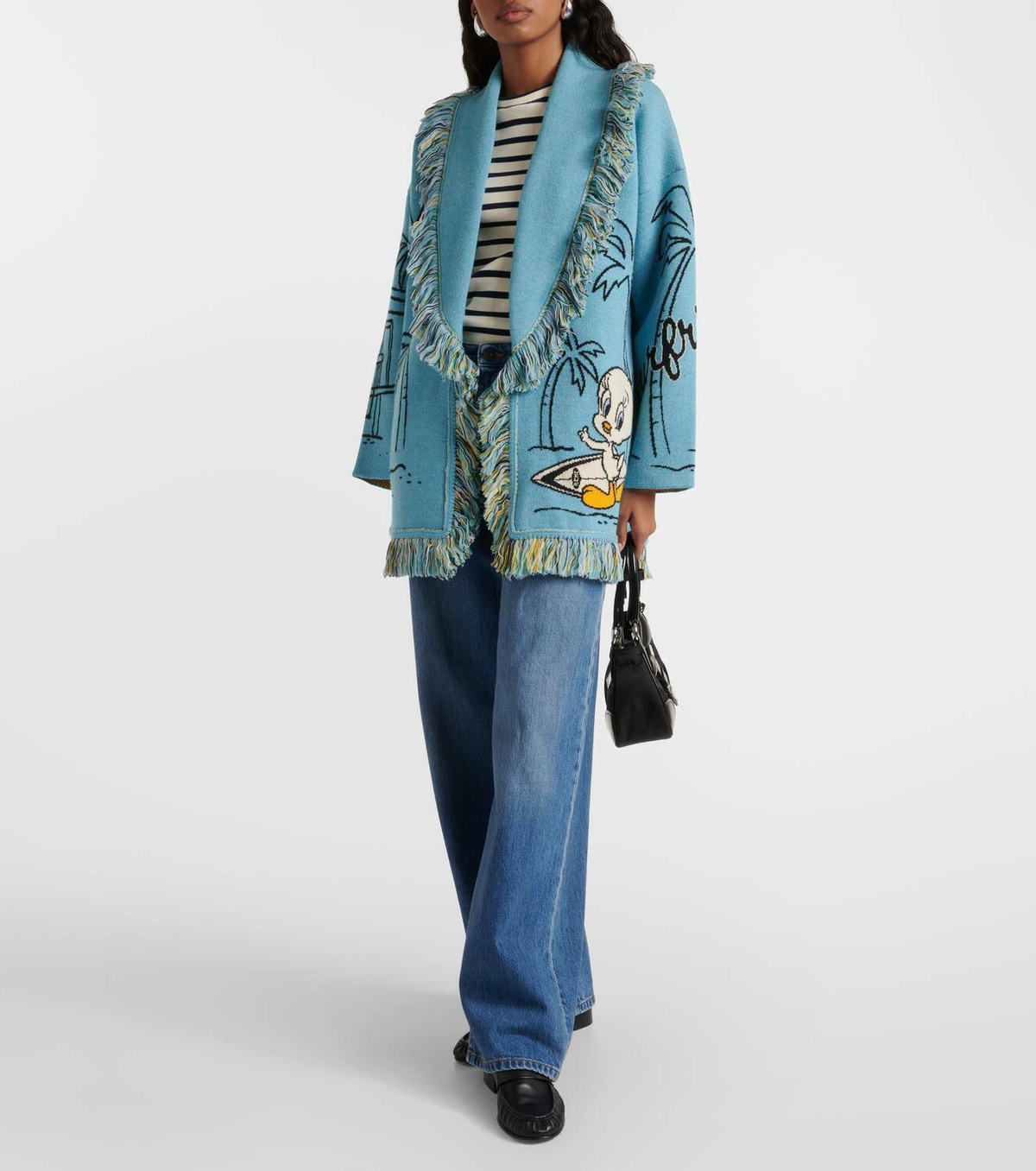 Alanui Perfect Waves virgin wool cardigan Alanui