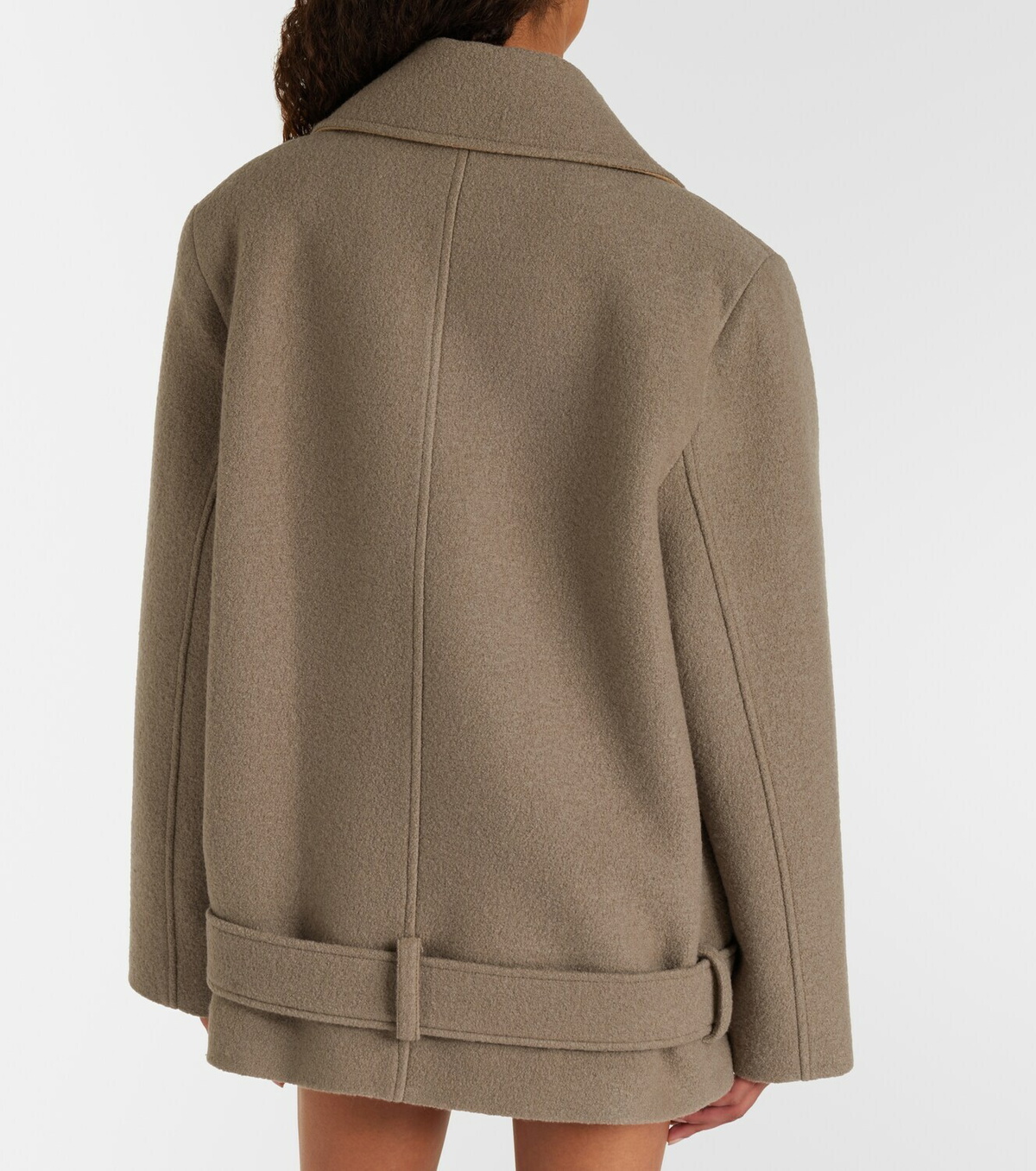 The Frankie Shop Scothern virgin wool peacoat The Frankie Shop