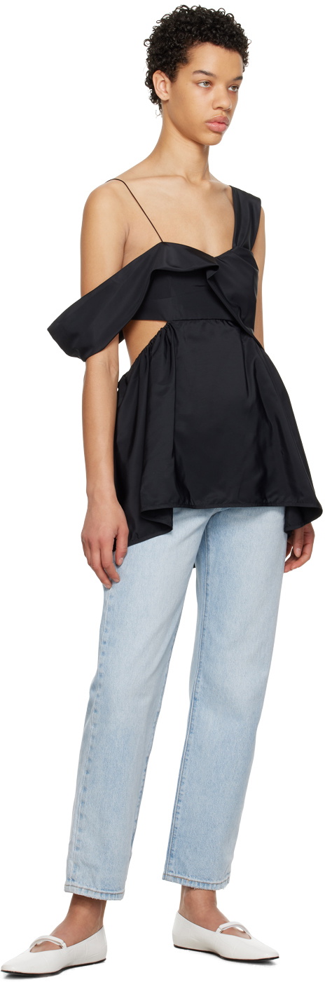 Cecilie Bahnsen Black Sally Sun Tank Top Cecilie Bahnsen