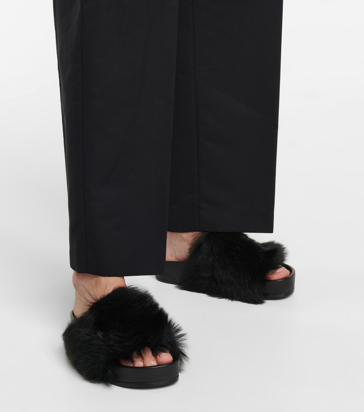 Jil Sander - Faux shearling slides Jil Sander