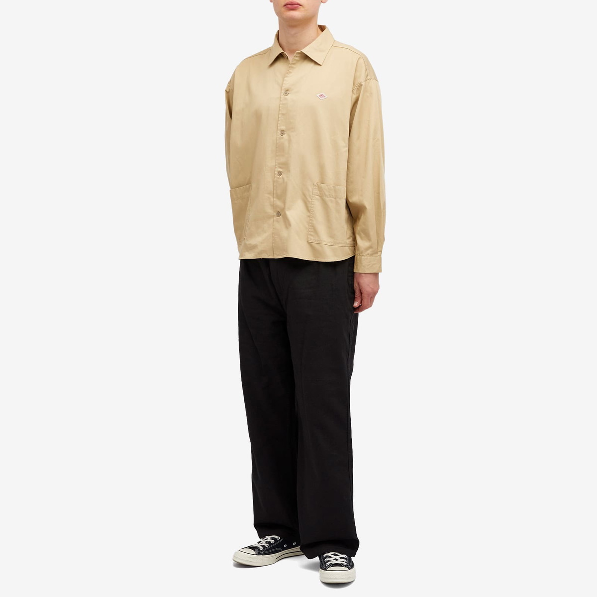 Danton Men's Lightweight Overshirt in Beige Danton