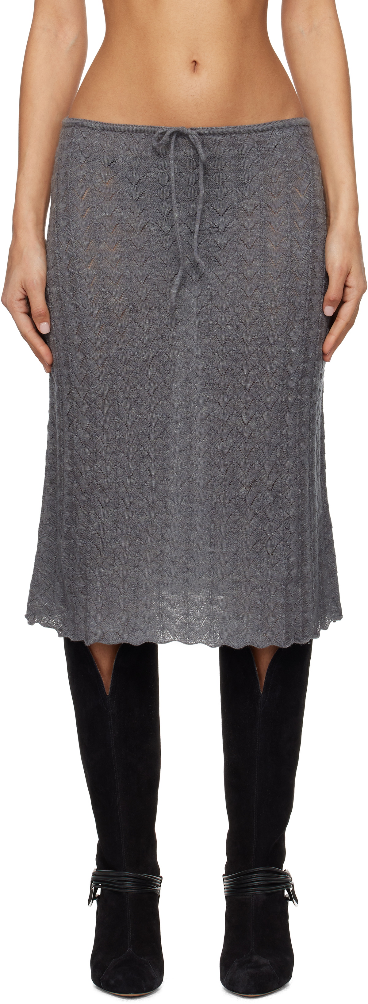 Paloma Wool Gray Endrina Midi Skirt Paloma Wool