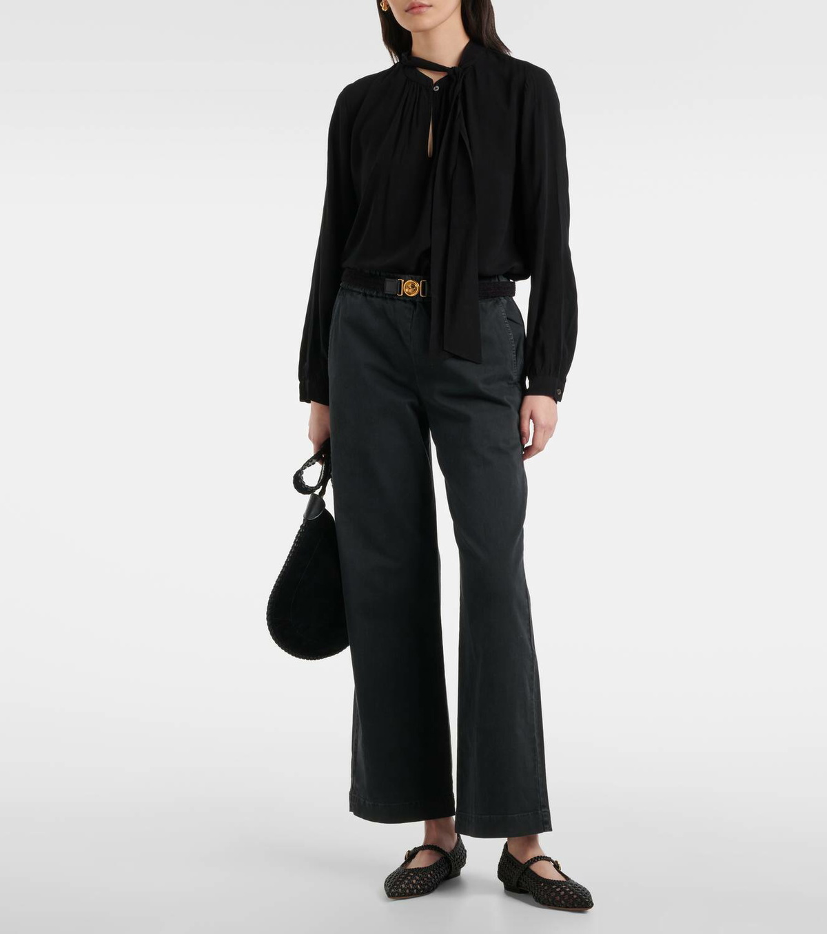 Velvet Gabrielle draped rayon challis blouse Velvet