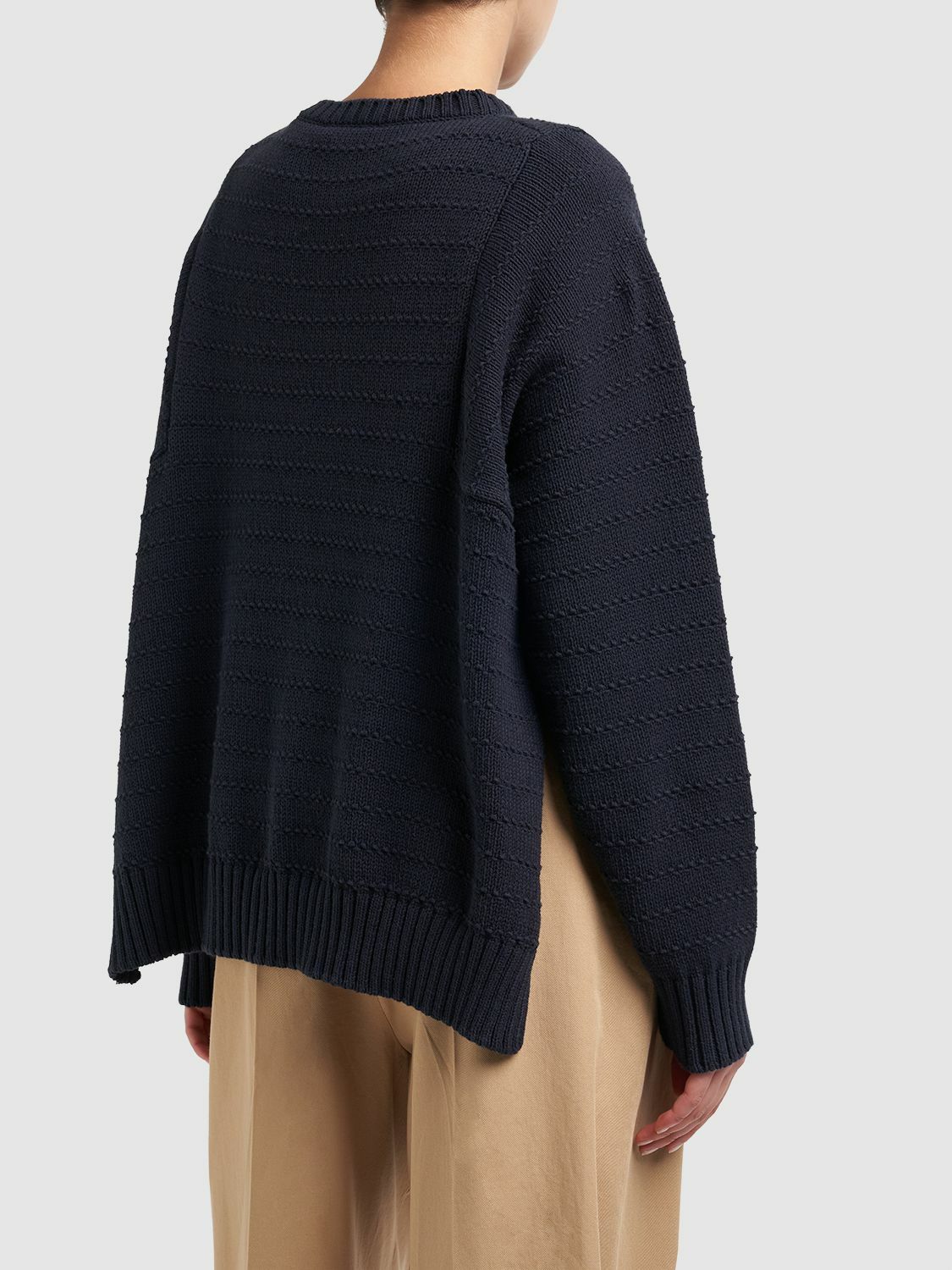 WEEKEND MAX MARA Natura Cotton Blend Knit Sweater Weekend Max Mara