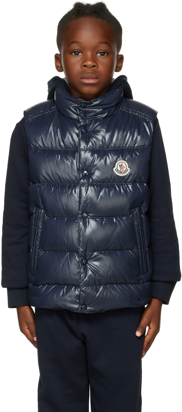 Moncler Enfant Baby Navy Tib Down Vest Moncler Enfant