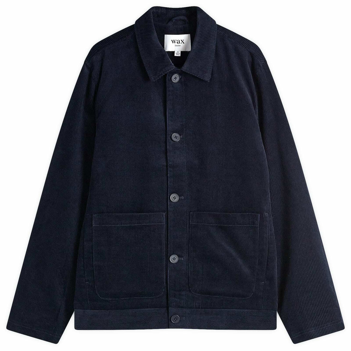 Wax London Men's Landmark Cord Jacket in Navy Wax London