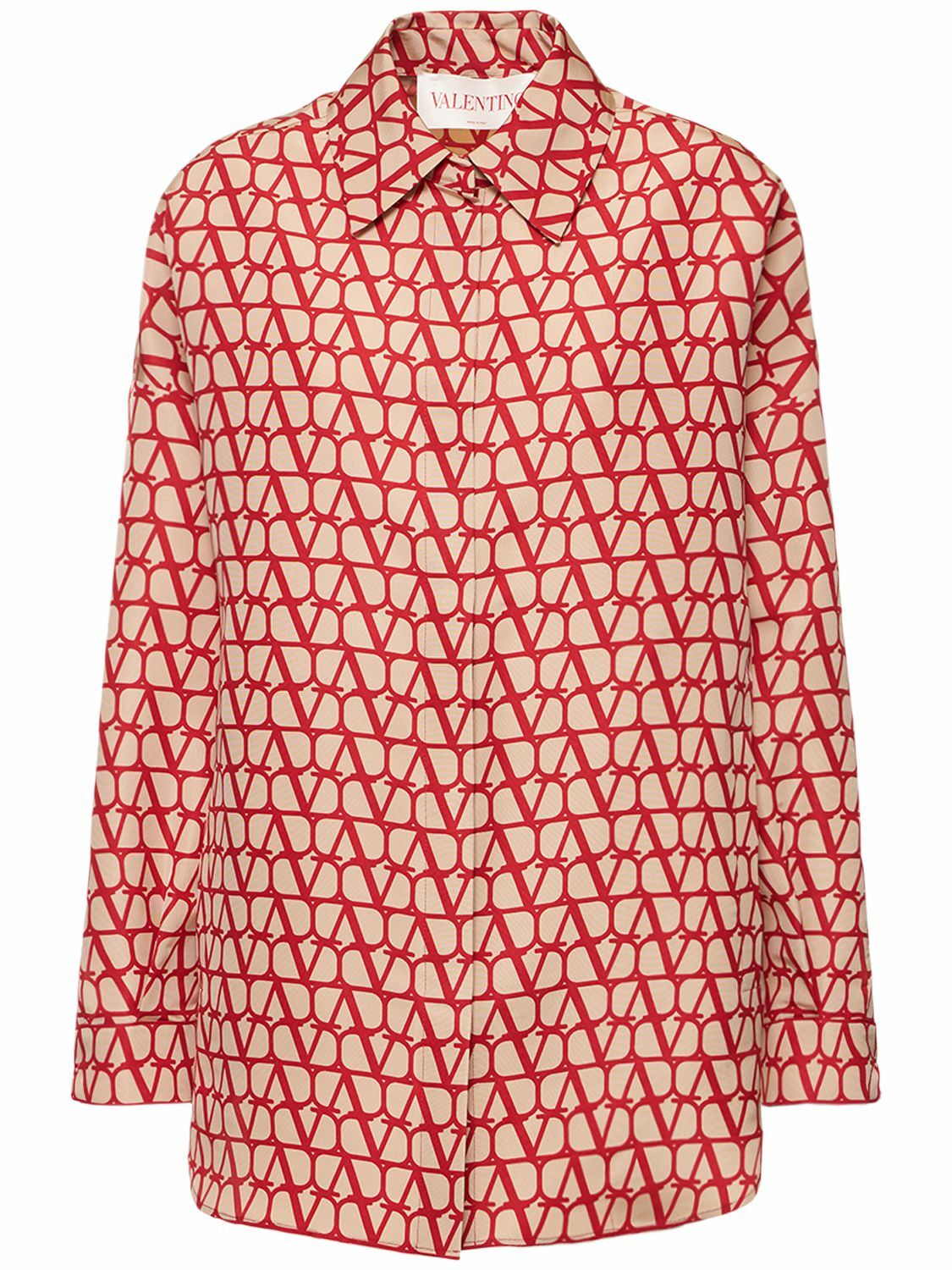 VALENTINO - Toile Iconographe Oversize Silk Jacket Valentino