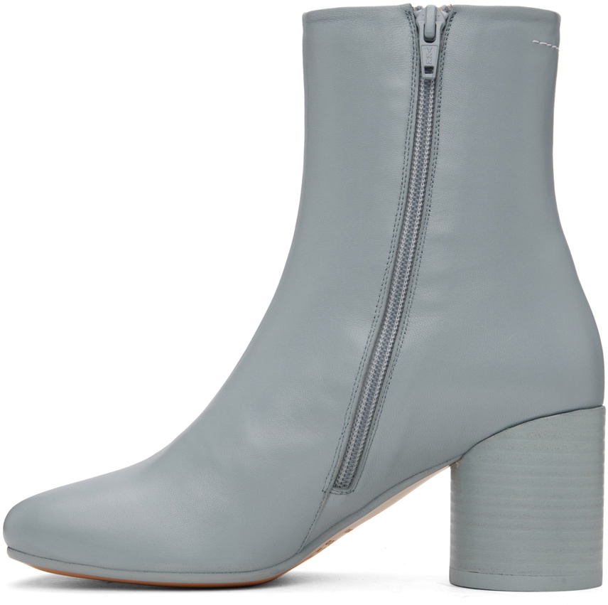 MM6 Maison Margiela Blue Anatomic Boots MM6 Maison Margiela