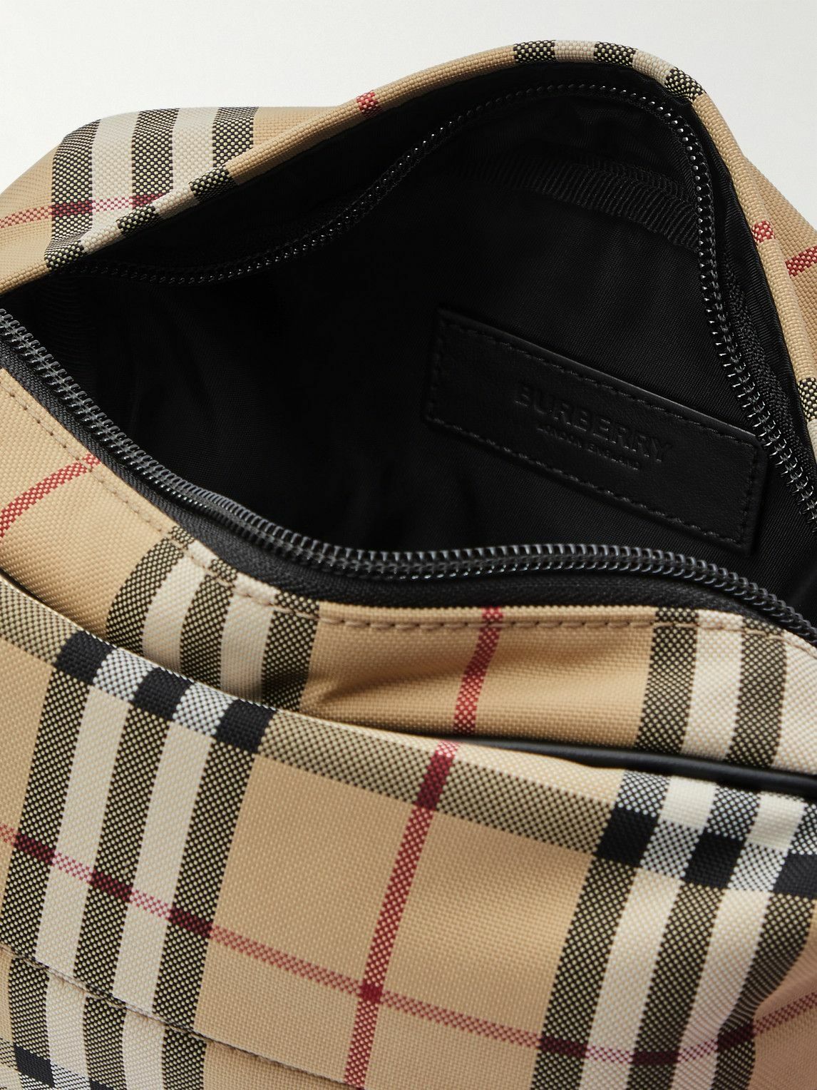 Burberry - Checked Shell Messenger Bag Burberry