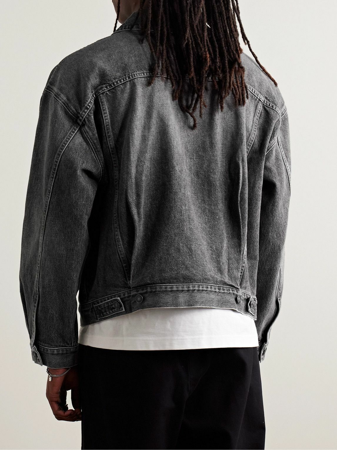 AGOLDE - Stefano Denim Trucker Jacket - Gray AGOLDE