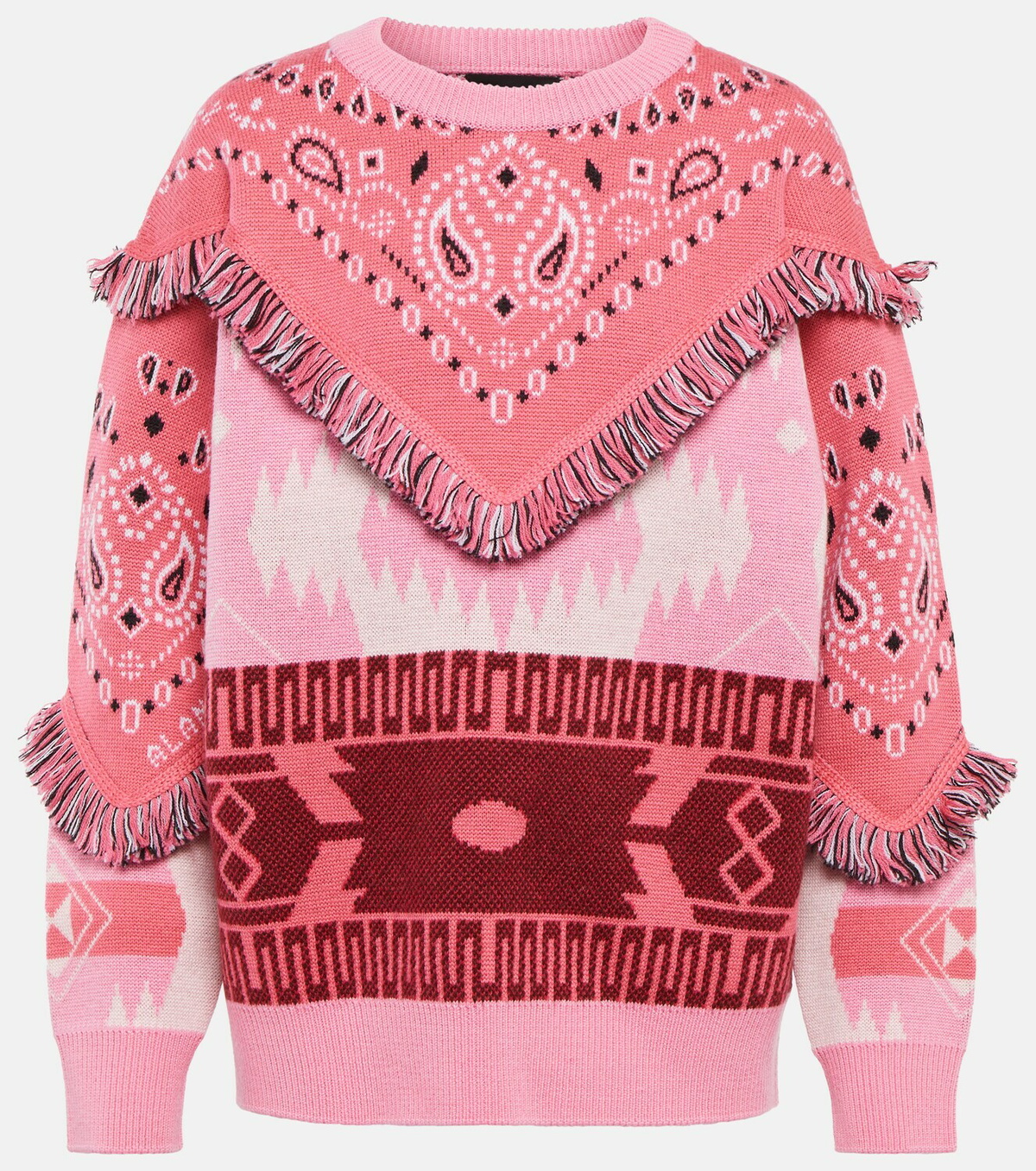 Alanui - Wool jacquard sweater Alanui