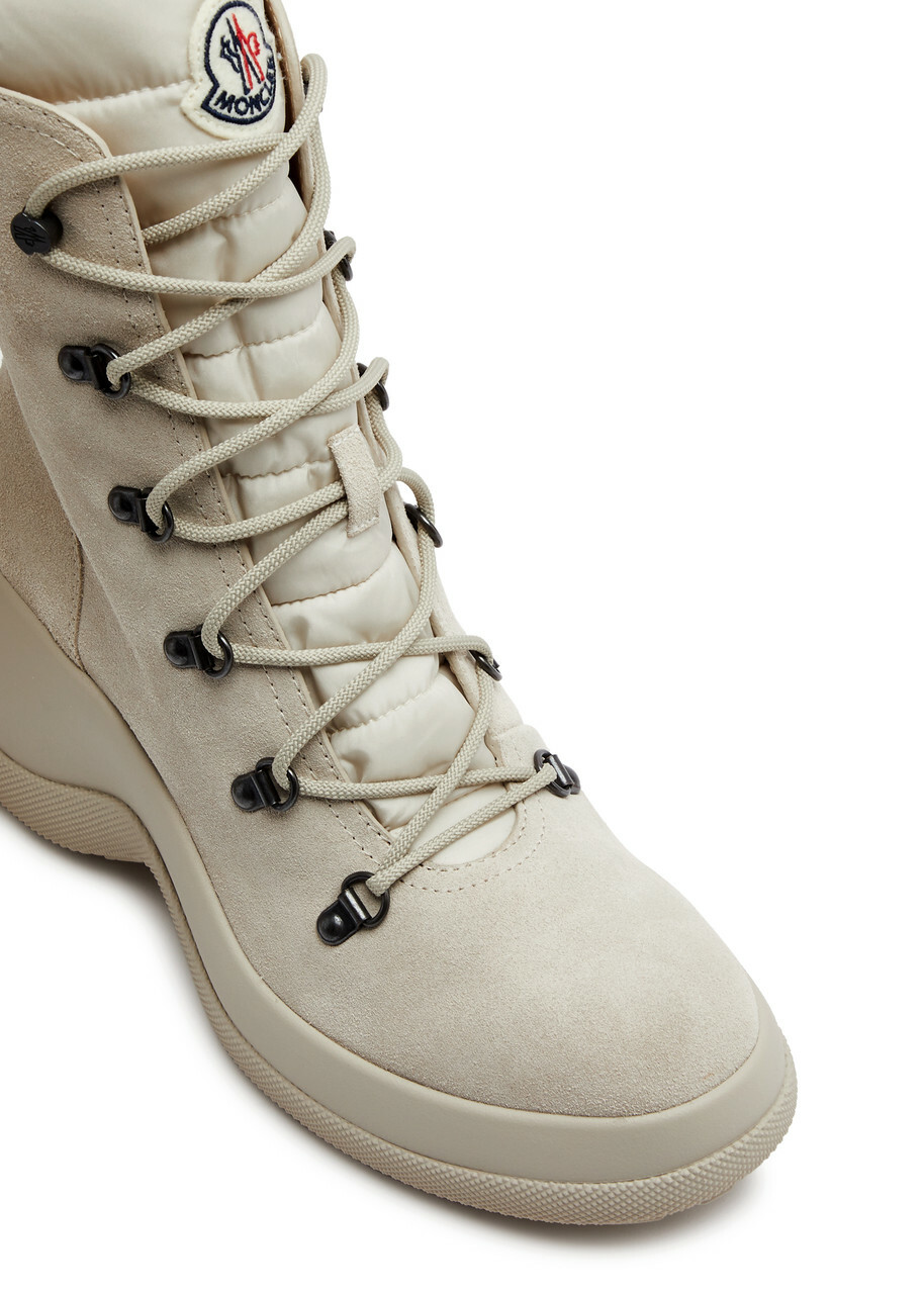 Moncler Resile Trek Suede Ankle Boots Brown Moncler